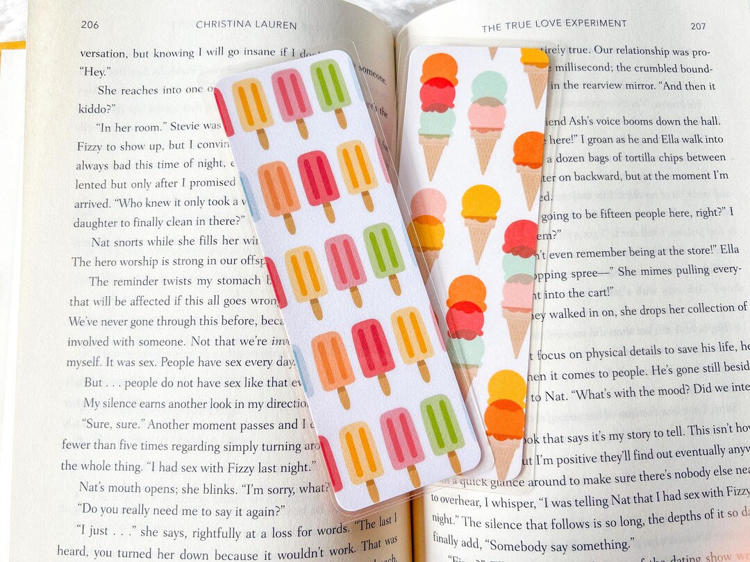 Ice Cream Cones & Popsicles Summer Bookmark Collection | Summer ...