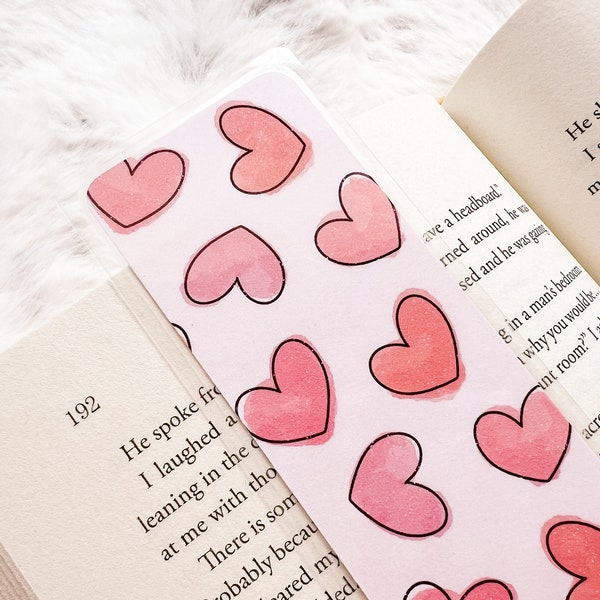 Heart Bookmark - Etsy