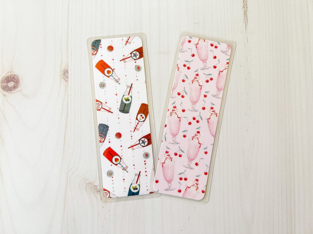 Soda & Milkshakes Bookmark summer Bookmark Cute Bookmark Food Bookmark ...