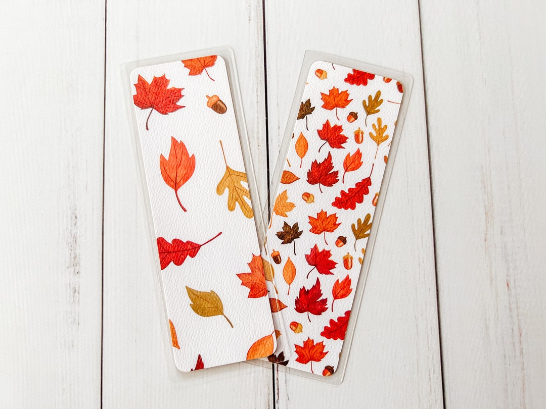 Falling Leaves Bookmarks - Etsy