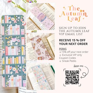 Summer Bookshelf Bookmark | Summer Bookmark | Gift for Reader | Flowers ...
