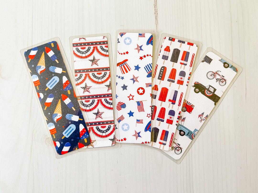 4th of July Summer Bookmarks | Summer Bookmark | Patriotic Bookmark ...