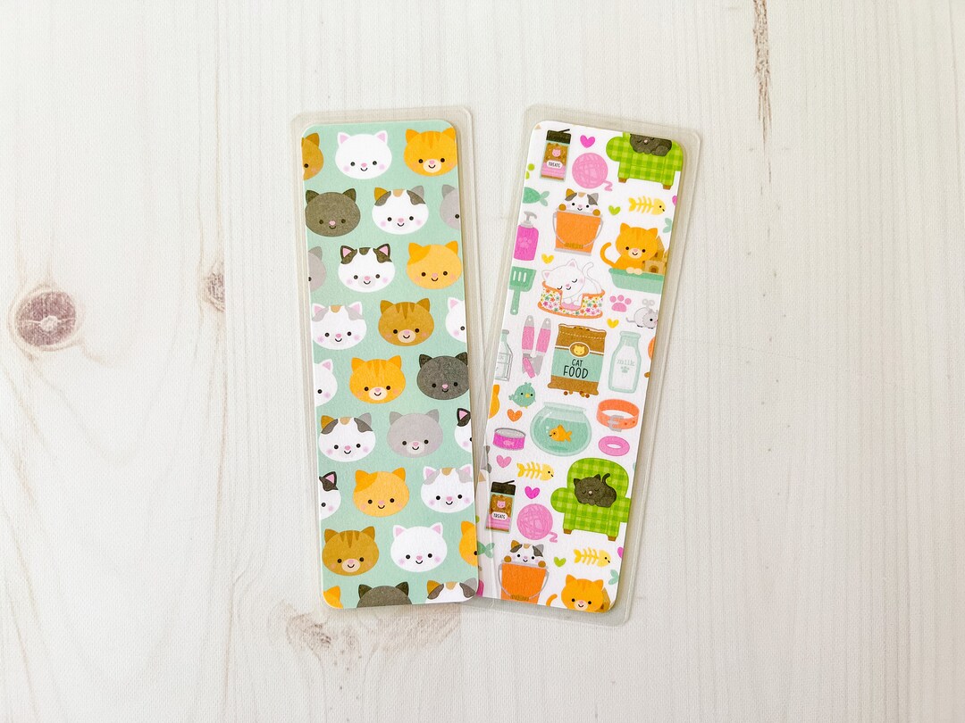 Cute Cats Bookmarks | Cute Bookmark | Bird Bookmark | Cat Bookmark ...