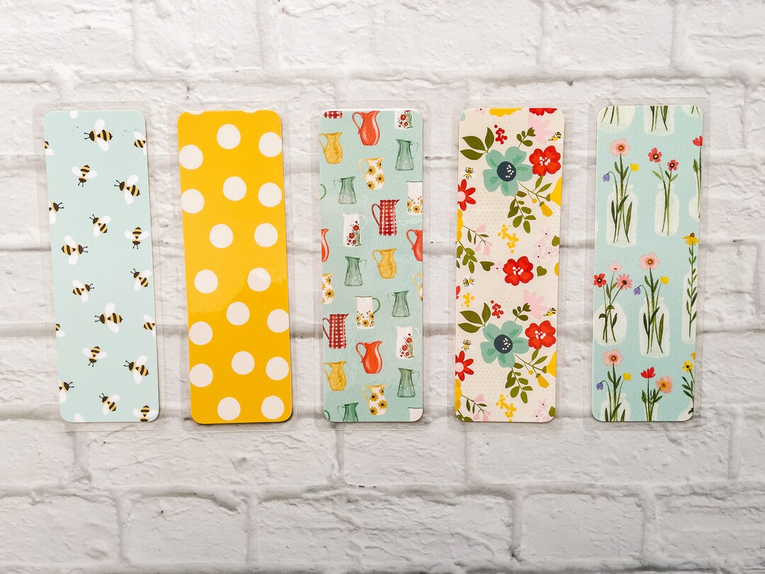 Yellow Spring Bookmarks | Summer Bookmark | Spring Bookmark | Cute ...