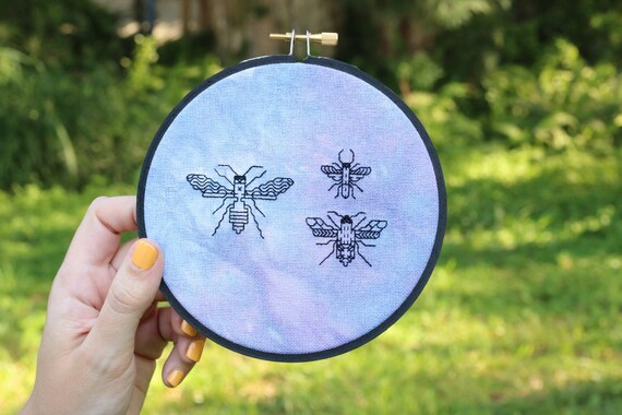 Insect Blackwork Embroidery Bug Hand Embroidery Mosquito - Etsy