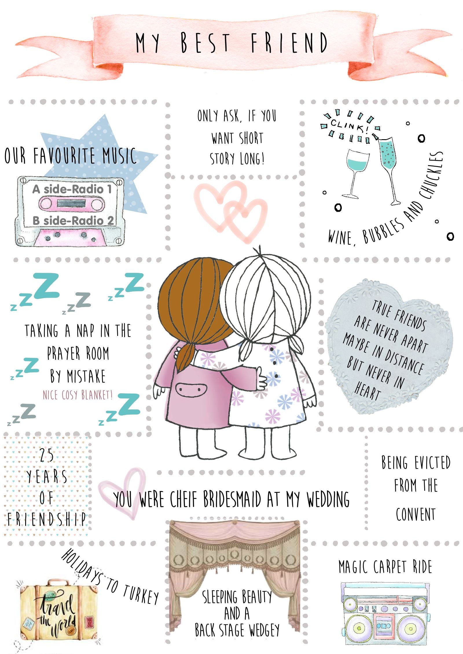 Personalised Best Friend Gift Custom Friend Gift Friendship - Etsy UK