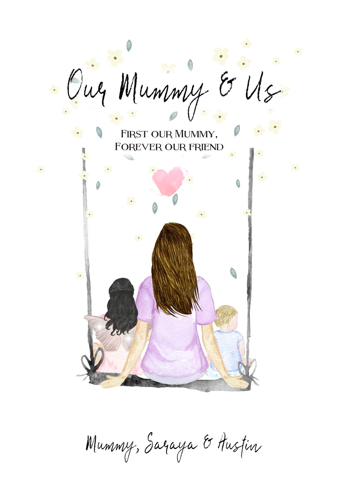 My Mummy and me print Mother's Day gift Mother and | Etsy