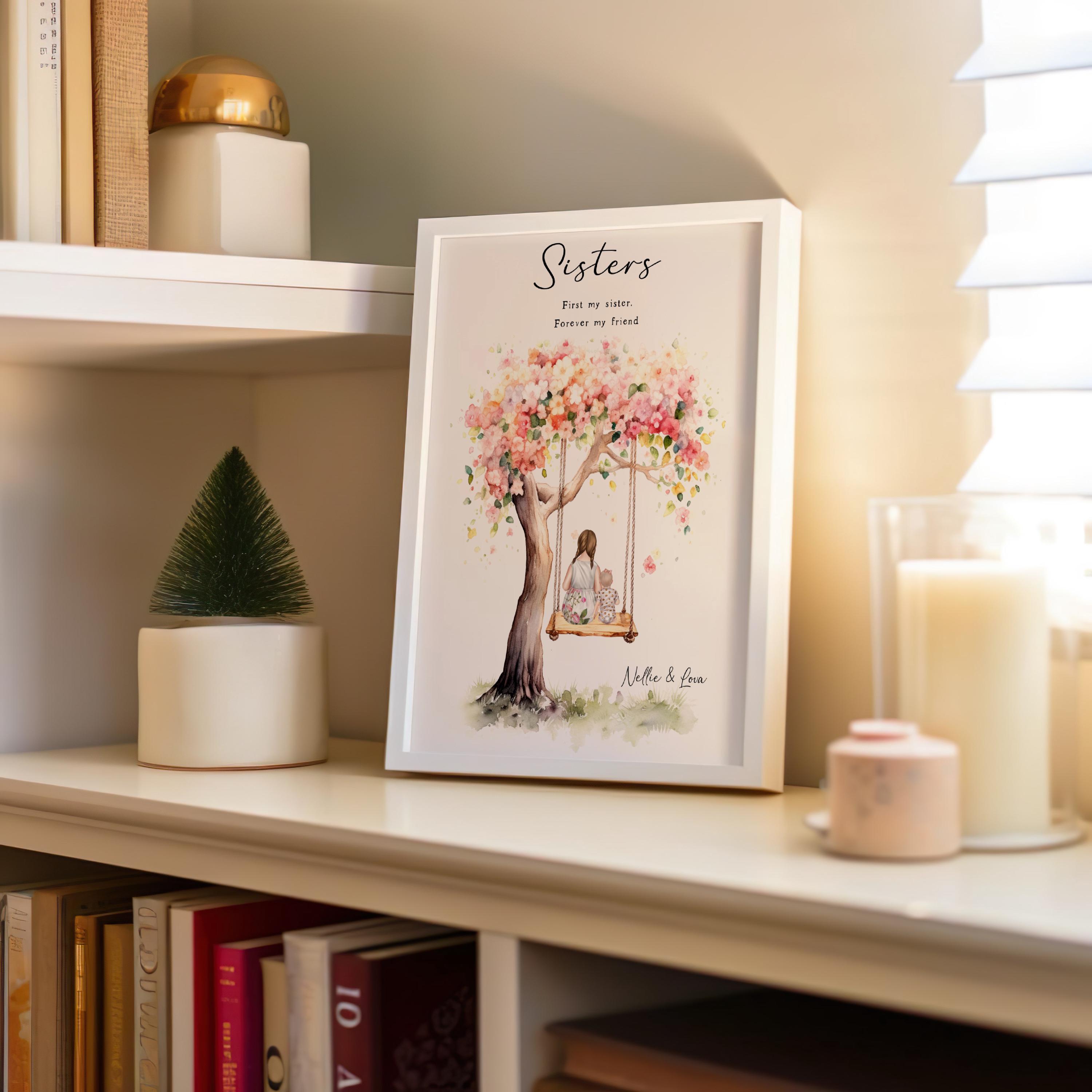 Custom Sister Gift on a Swing, Sister Print, Sister Definition ...