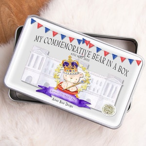 King Charles III Commemorative Bear, Children's Coronation Keepsake ...