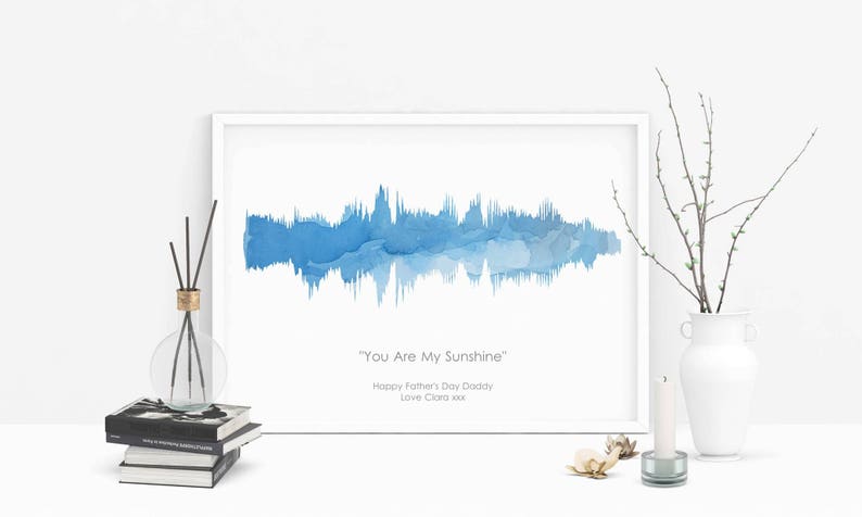 Personalized Sound Wave Art Print, Song Lyrics Gift - Etsy