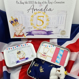 King Charles III Commemorative Bear, Children's Coronation Keepsake ...