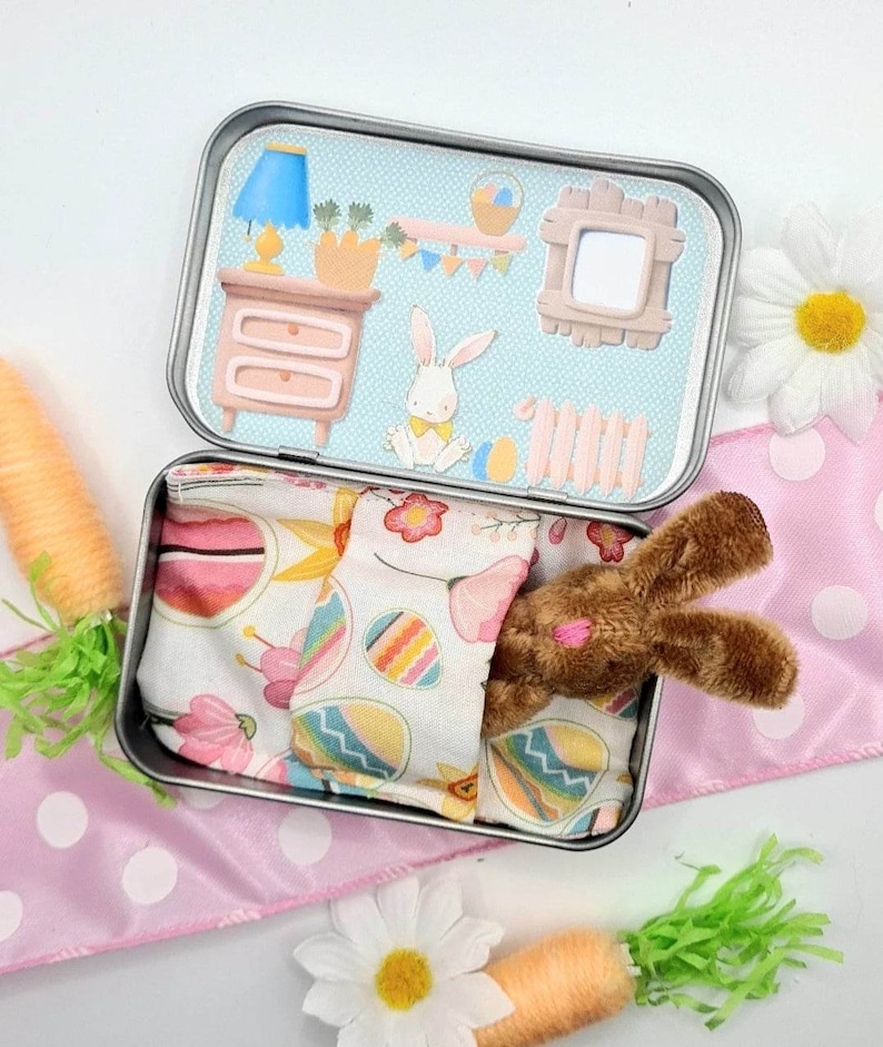 Easter Bunny in a Box, Easter Gifts for Kids, Miniature Bunny, Tiny ...