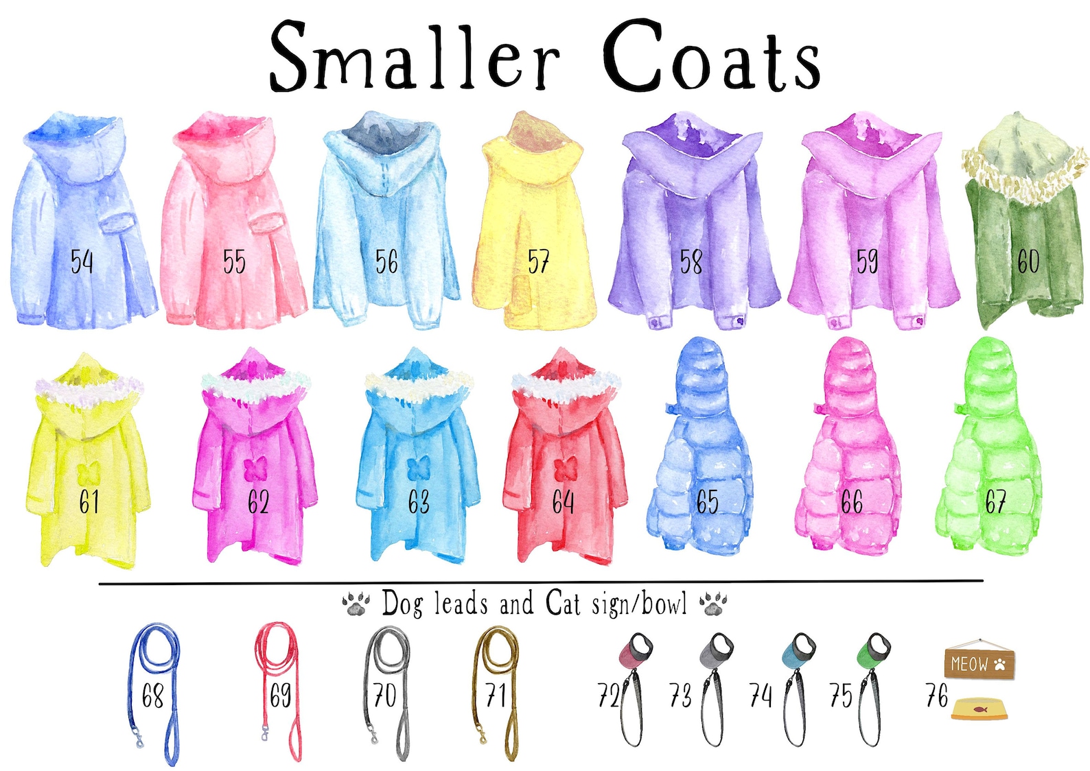 Family Coat Print Watercolour Coats Family Jackets Coat - Etsy UK