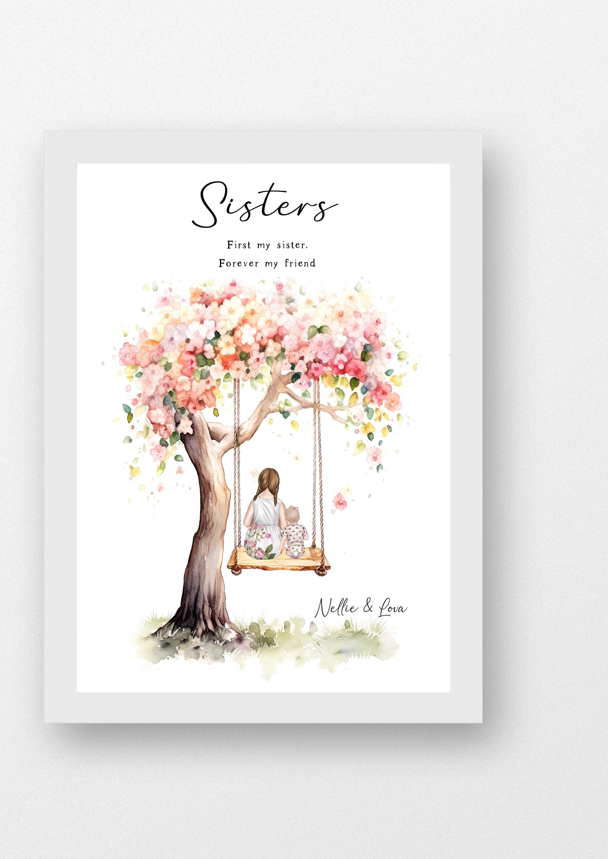Custom Sister Gift on a Swing, Sister Print, Sister Definition ...