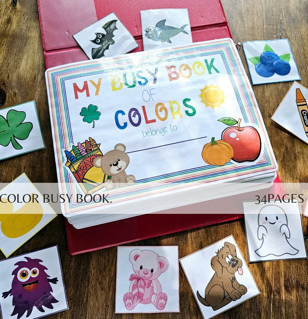 Color Busy Book, Busy Book, Preschool Learning, Quite Book, Toddler ...