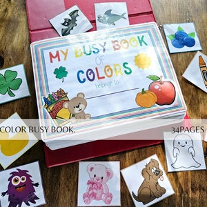 Color Busy Book, Busy Book, Preschool Learning, Quite Book, Toddler ...