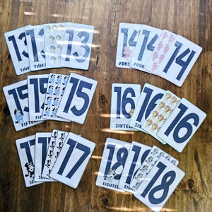 Bluey Number Flashcards, Blue Heeler, Flashcards, Learning Flashcards ...