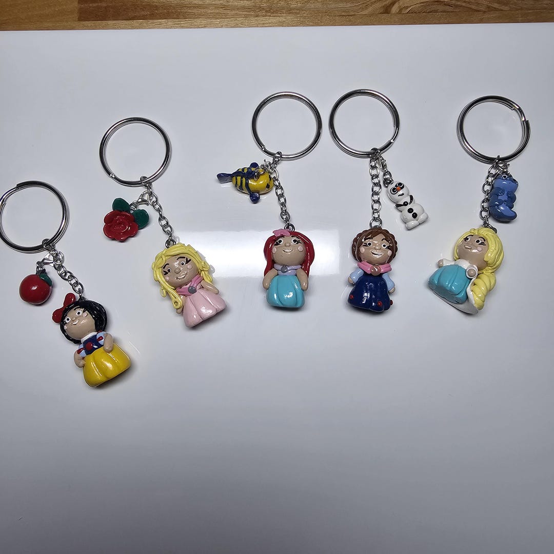 Key Chain, Key Rings, Character Key Rings, Princess Key Chains - Etsy