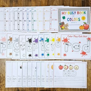 Color Busy Book, Busy Book, Preschool Learning, Quite Book, Toddler ...