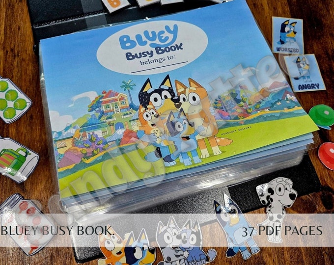 Bluey Activity Book. Printable Preschool & Toddler Learning Binder ...