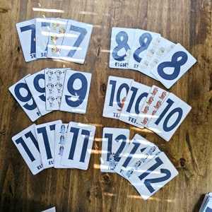 Bluey Number Flashcards, Blue Heeler, Flashcards, Learning Flashcards ...