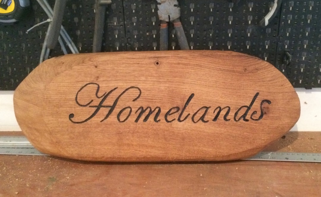 Hand Carved Wooden Sign - Etsy