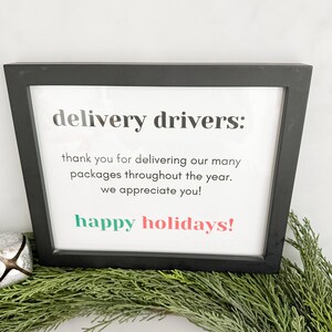 Delivery Driver Thank You Sign - Etsy