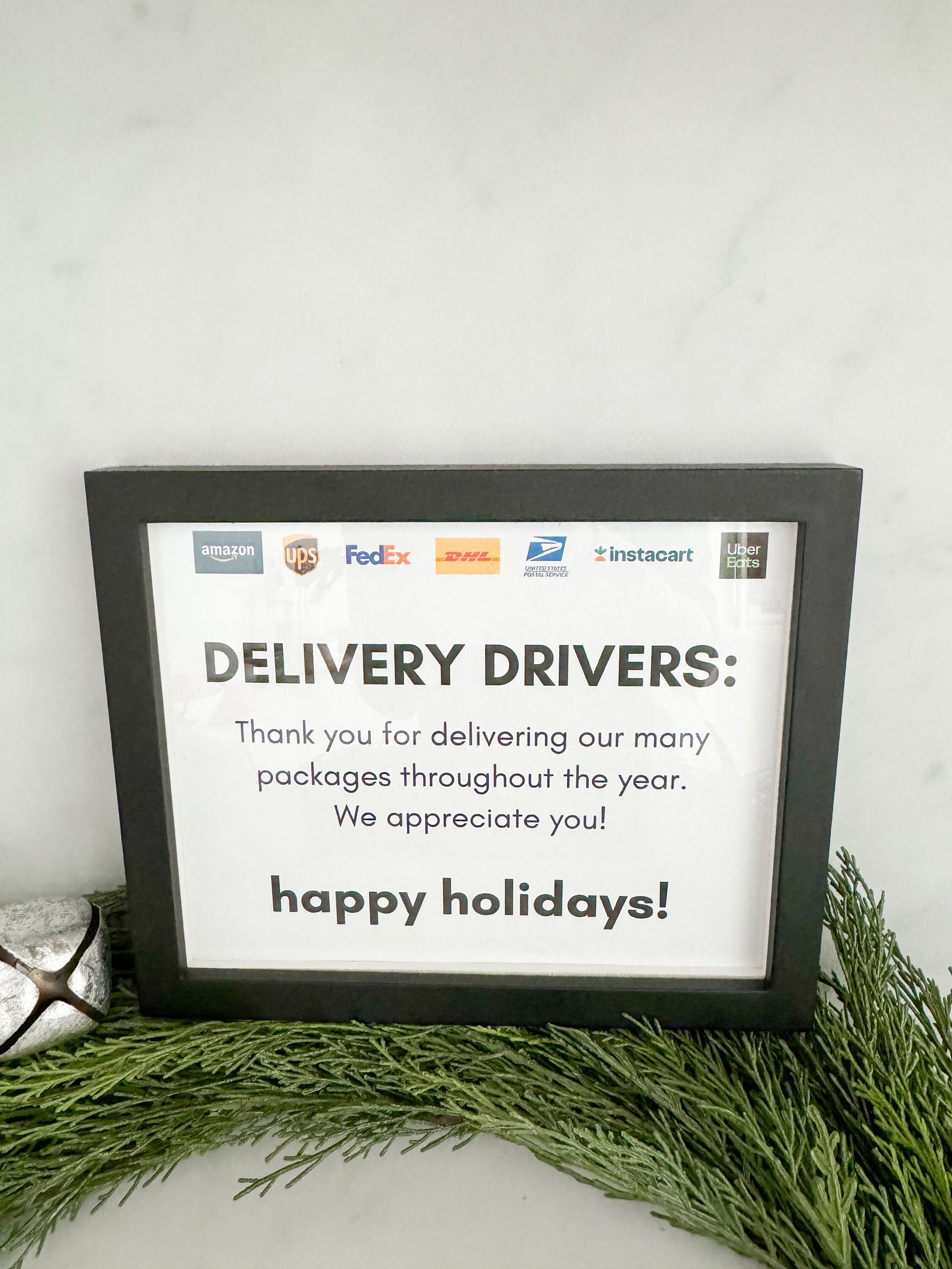 Delivery Driver Thank You Sign - Etsy