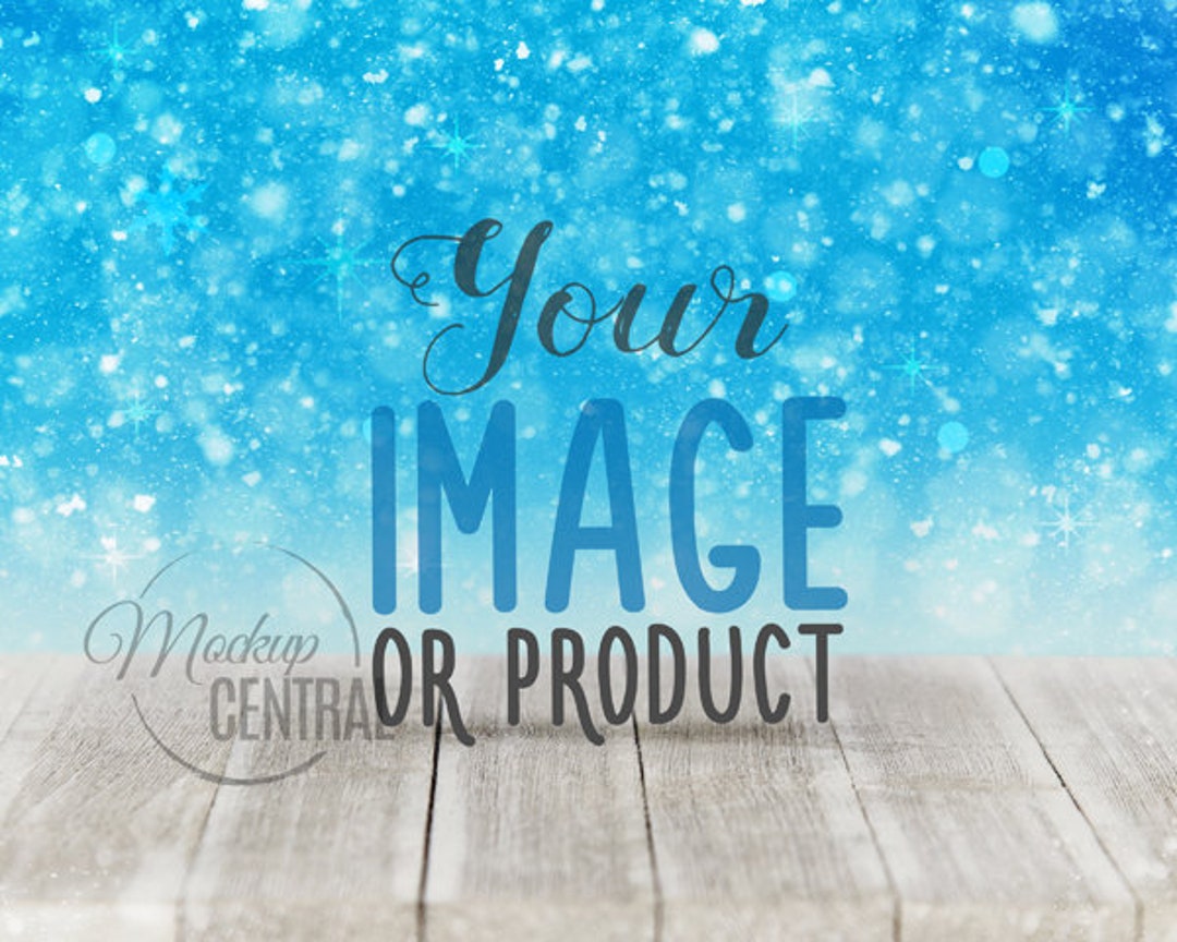 Winter Christmas Table Product Background Mockup - Styled Stock ...