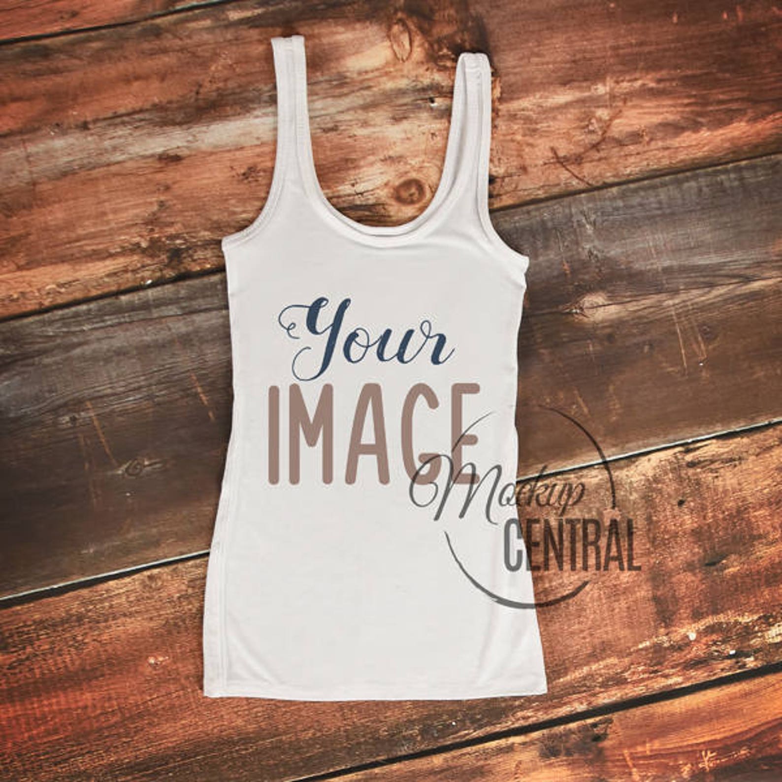 Blank White Tank Top Apparel Mockup, Fashion Design Styled Stock ...