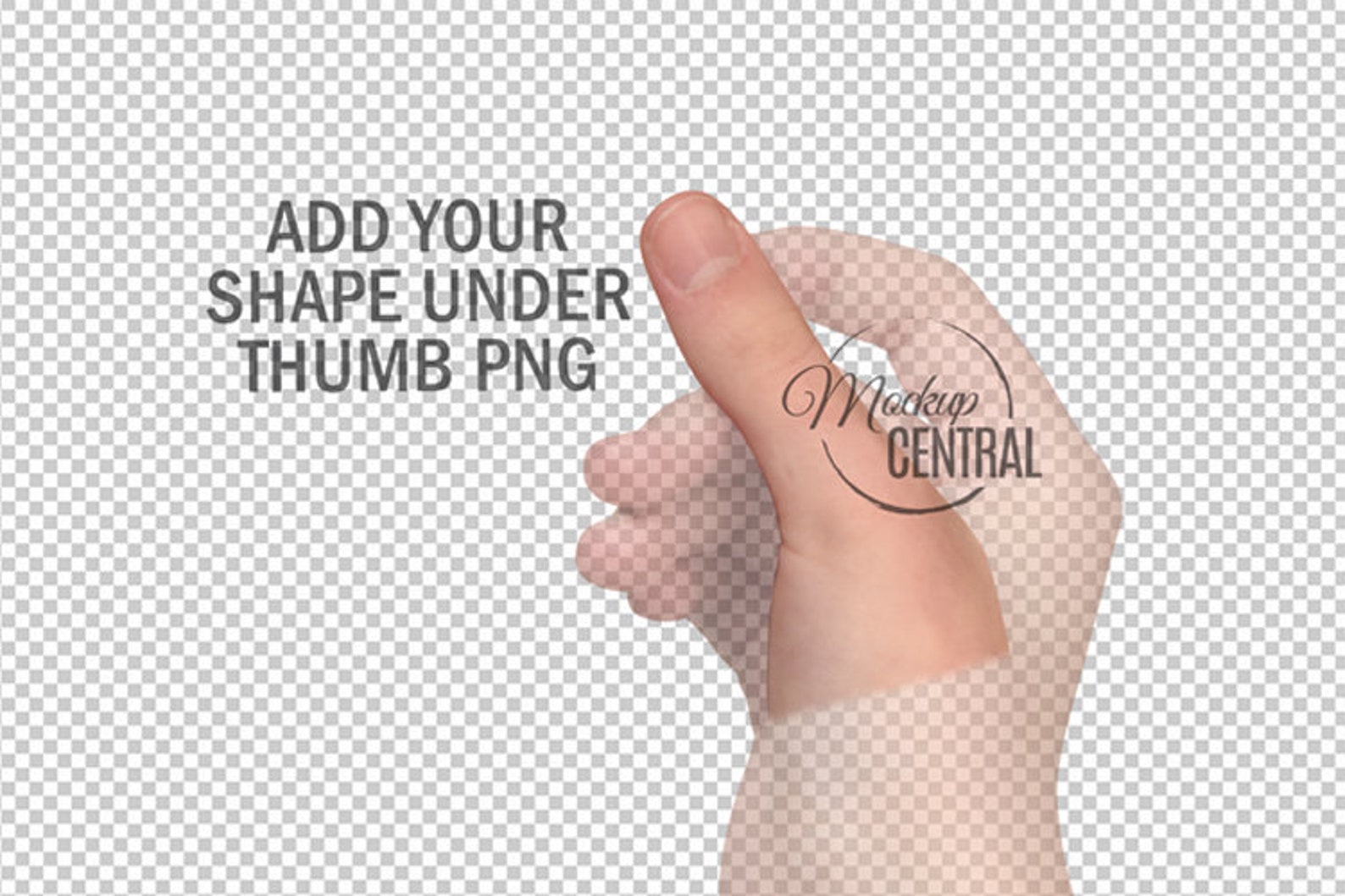 Hand Holding Mockup, Isolated Sticker Product Thumb Display - Etsy