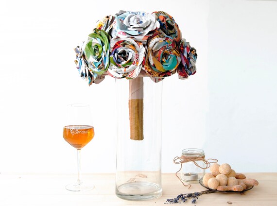 Large Bouquet Paper Flower Bouquet Eco Bouquet Eco Friendly - Etsy