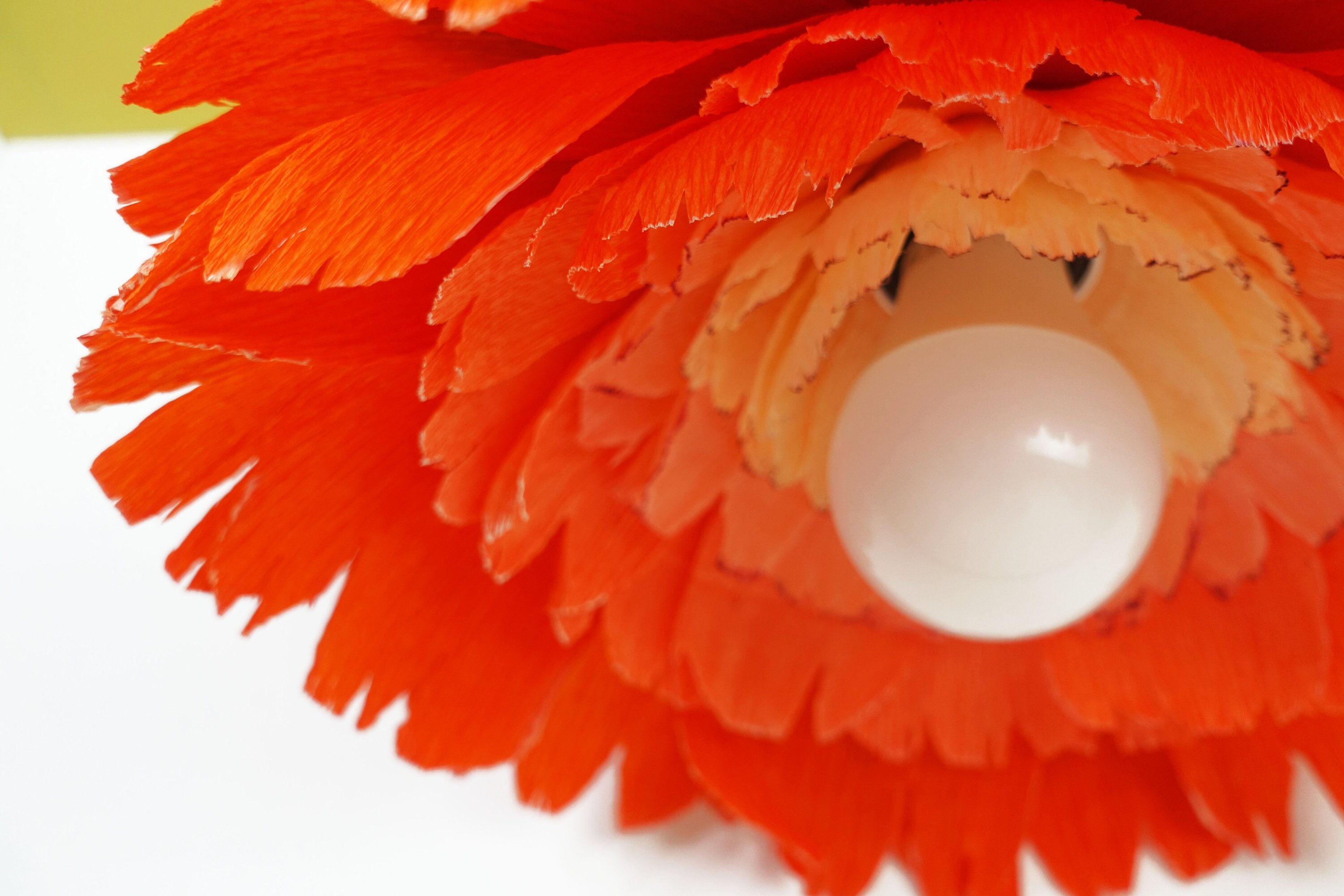 Orange Ceiling Lamp Flower Pendant Light Peony Lamp Flower - Etsy