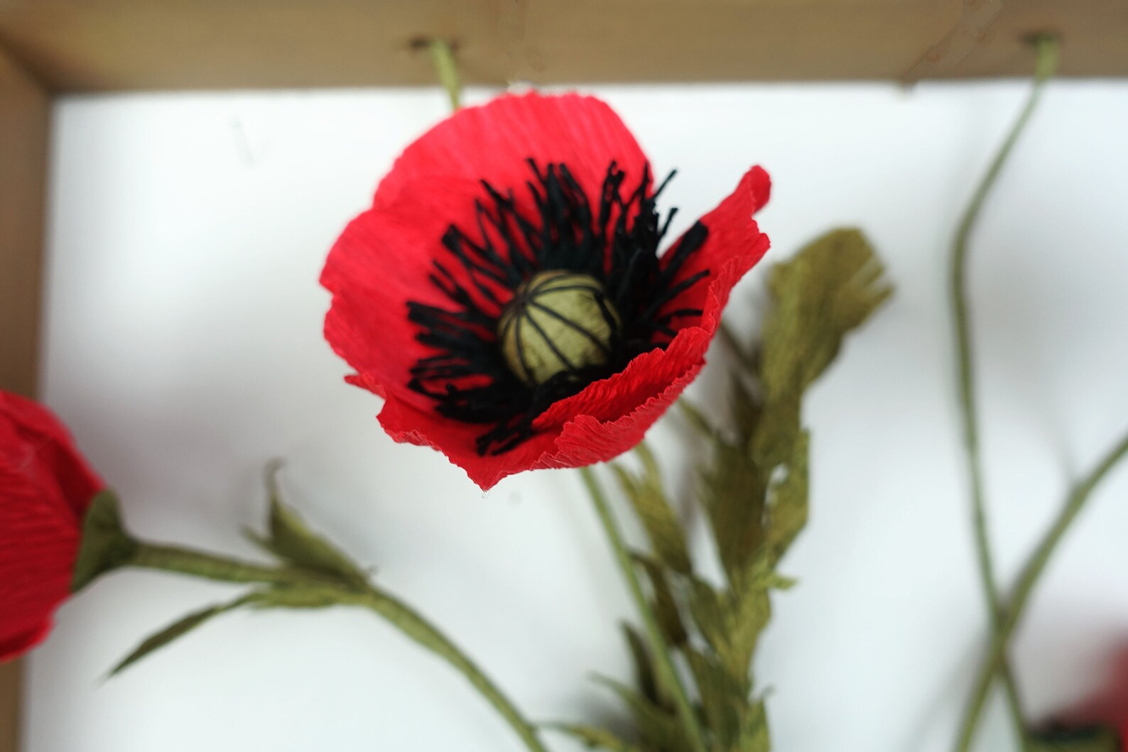 Poppy Wall Art, Poppy Flower Art, Framed Botanical Art, Flower Decor ...