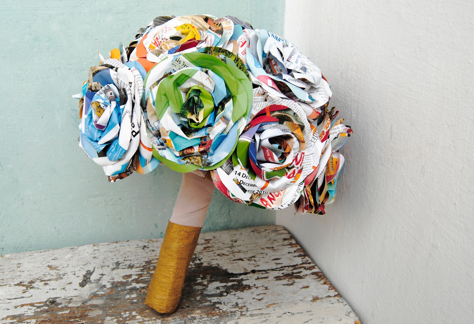Large Bouquet, Paper Flower Bouquet, Eco Bouquet, Eco Friendly Wedding ...
