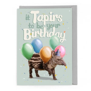 Tapir Funny Pun Birthday Card - Etsy