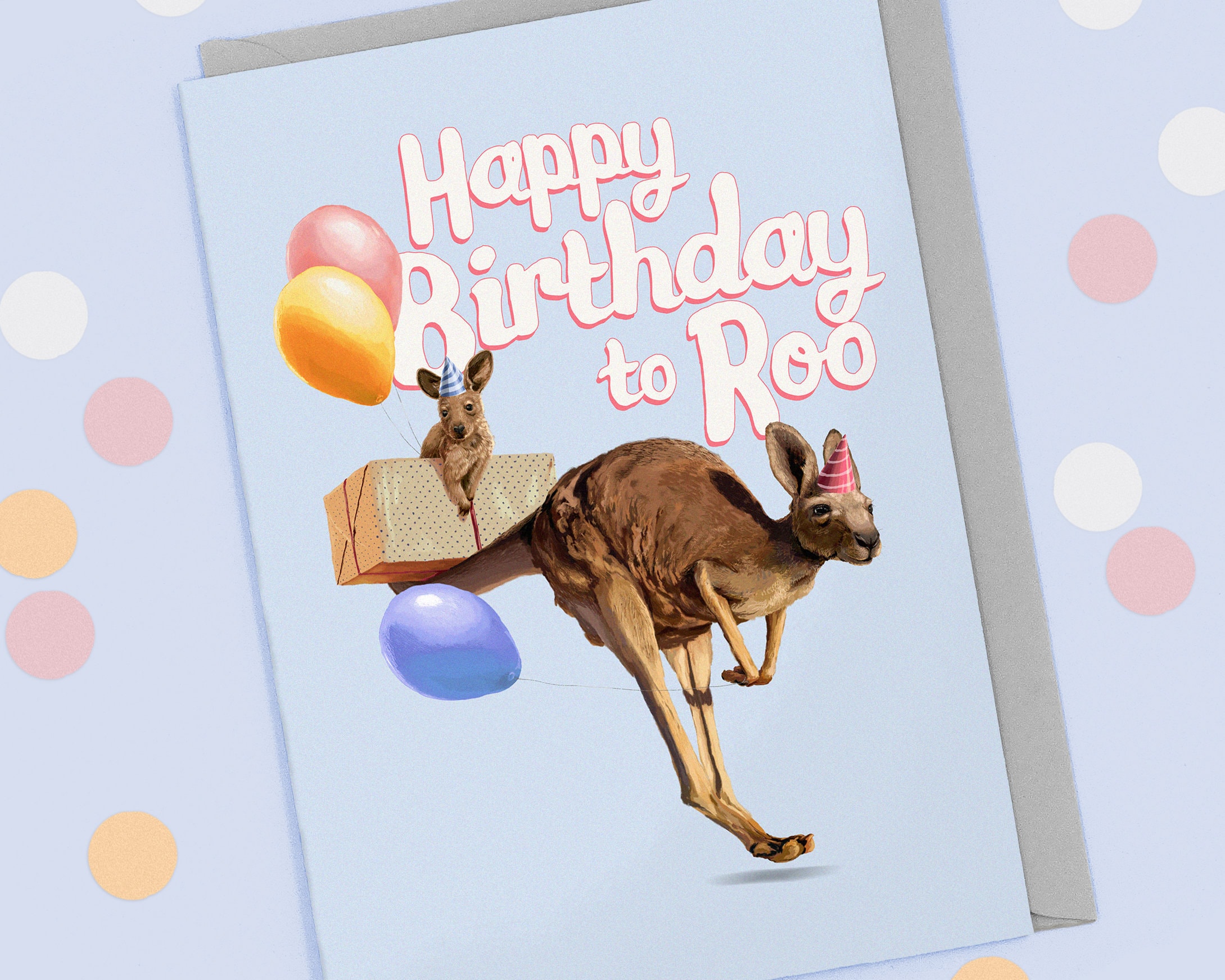 Cute Kangaroo Punny Birthday Card Funny Pun - Etsy UK