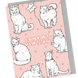 Cat Congratulations Card Pun, New Job - Etsy UK