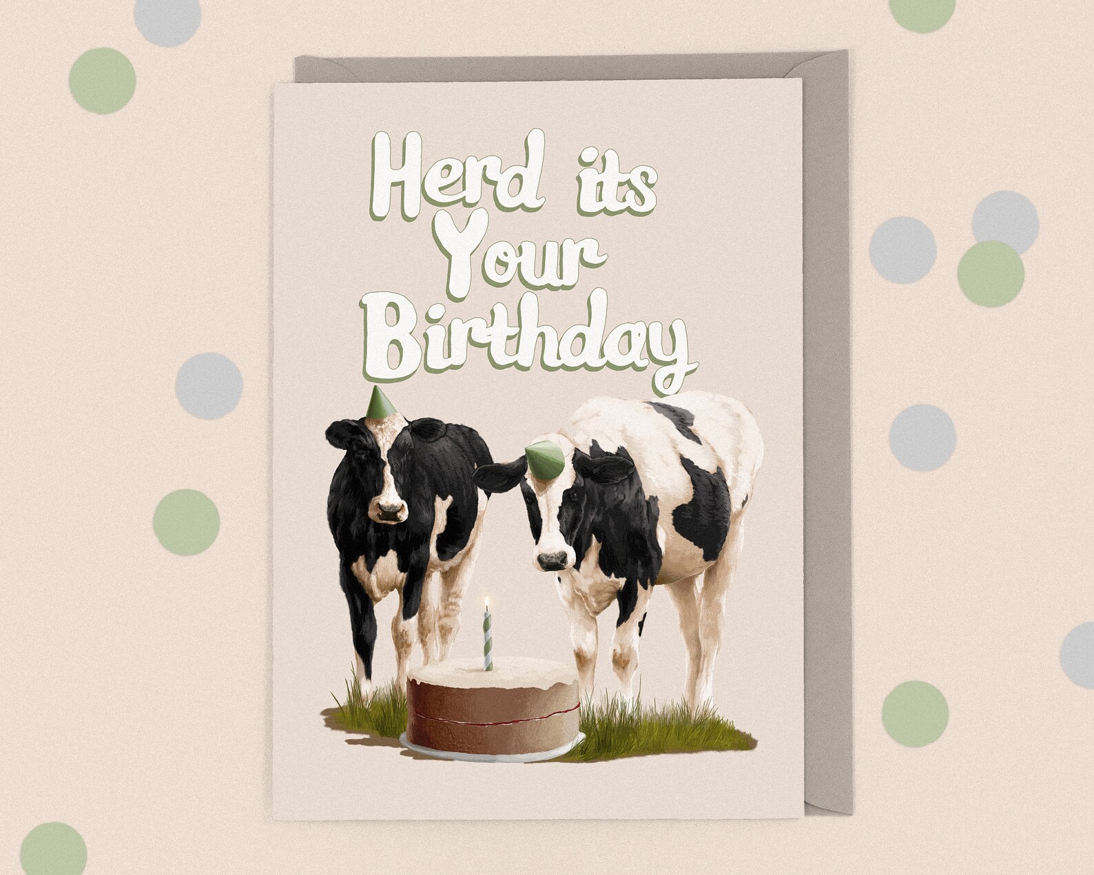 Herd of Cows Birthday Card Funny Pun Farm Animal - Etsy UK