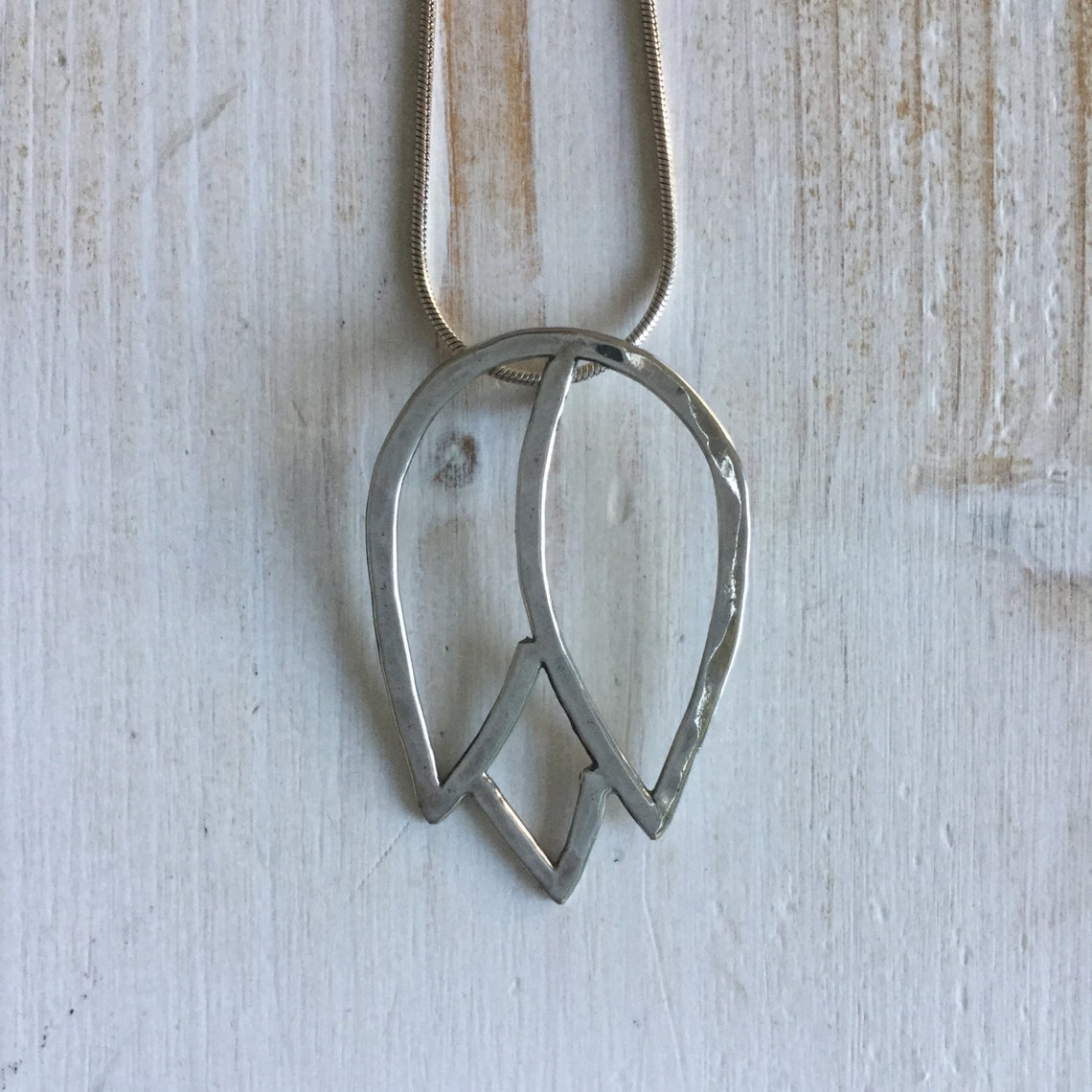 Sterling Silver Tulip Pendant including Necklace with a | Etsy