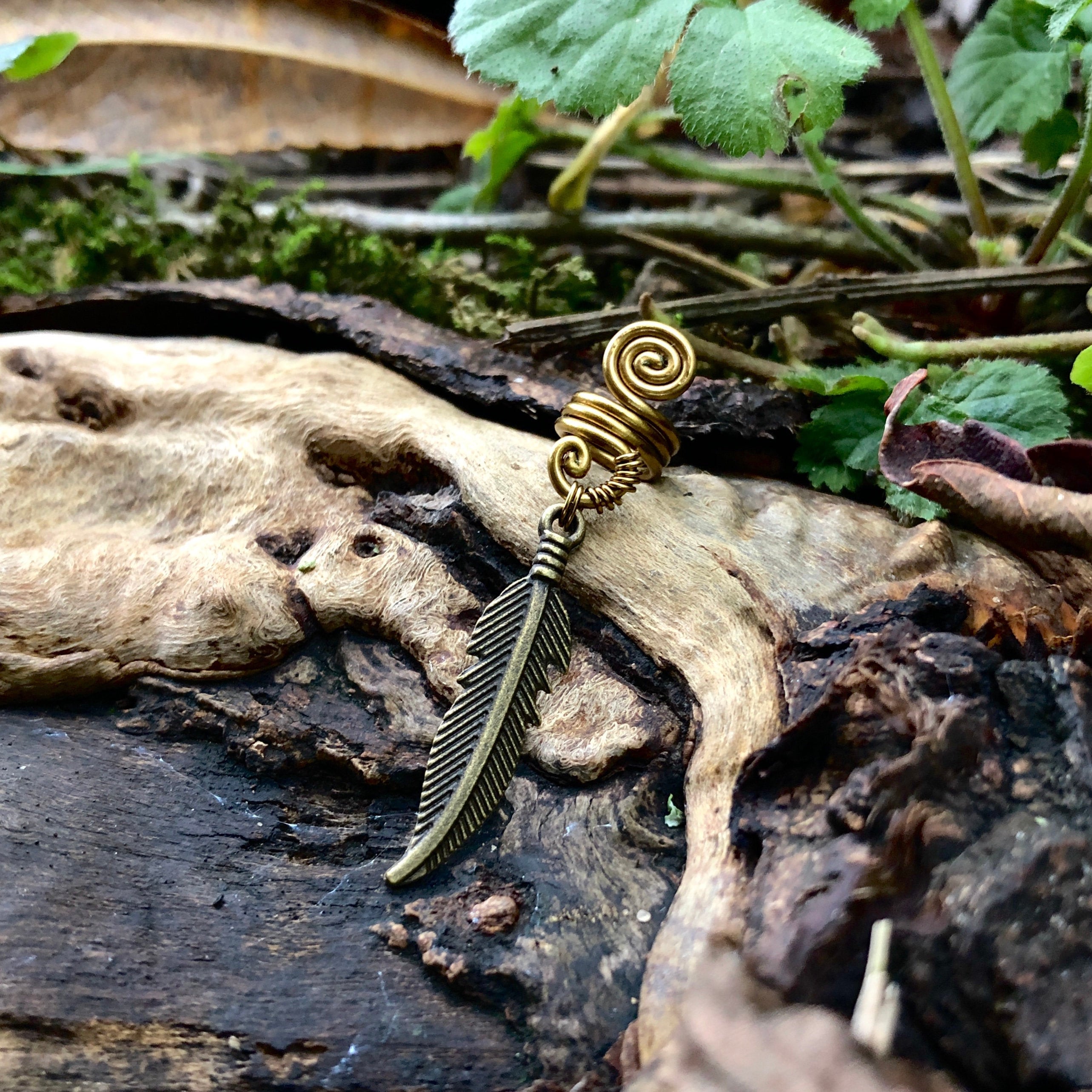 Feather Dreadlock Accessory Dread Bead Loc Jewelry Gold - Etsy