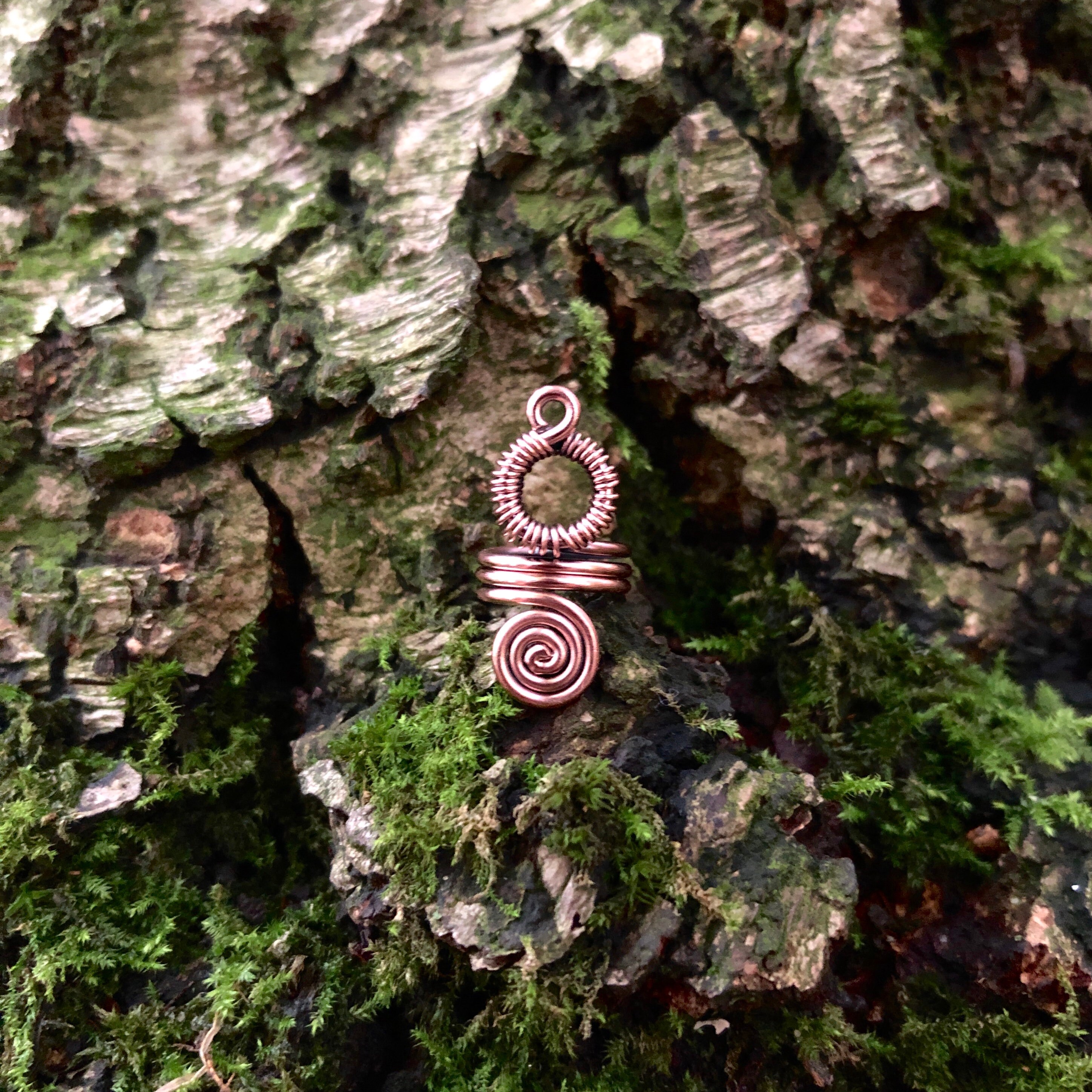 Copper Bohemian Dreadlock Accessory Wrapped Oxidised Copper | Etsy