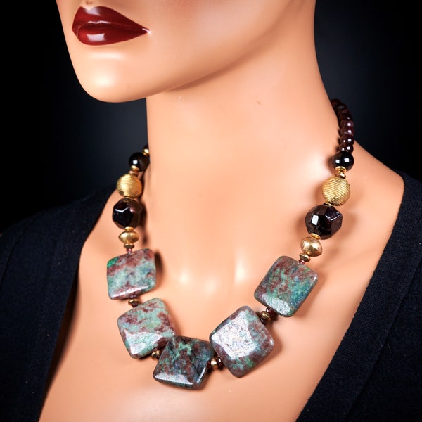 Big Bead Necklace - Etsy