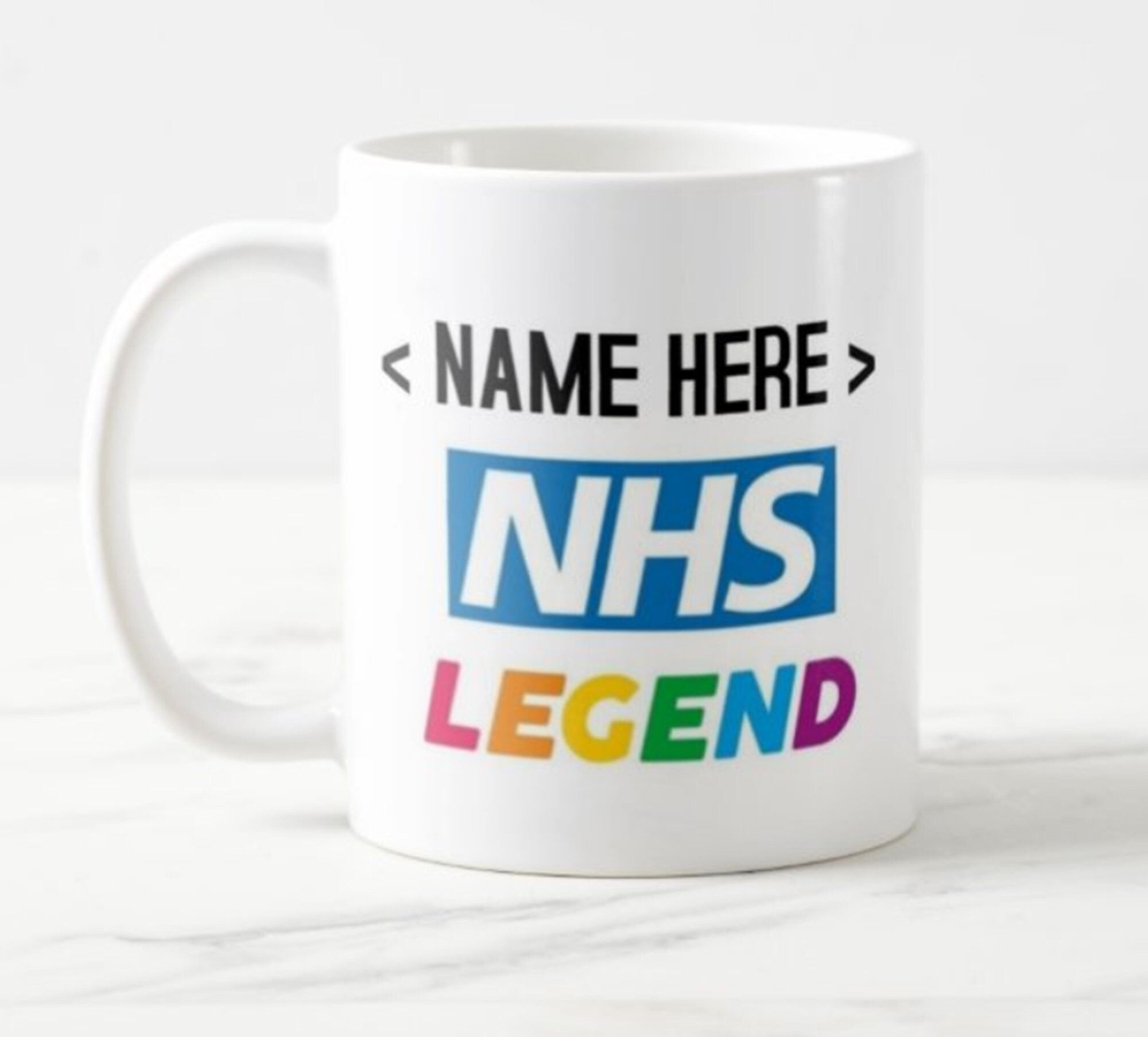 NHS Legend Personalised With Any Name Ceramic Mug | Etsy UK
