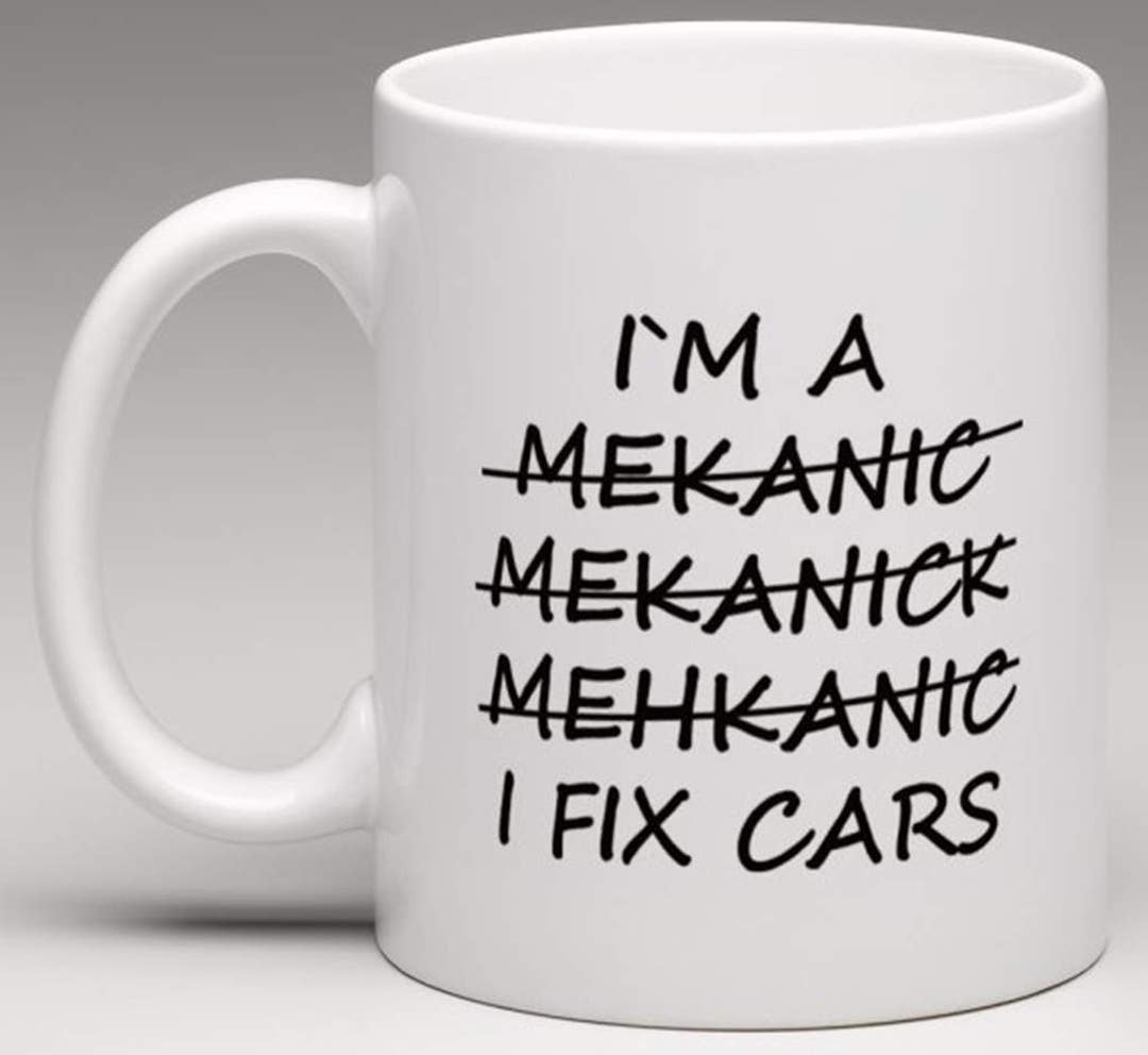 Mug Mechanic Mug: I Fix Cars - Ceramic Mug - Etsy