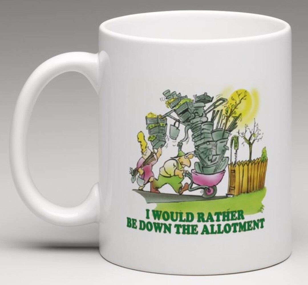 I Would Rather Be Down the Allotment Novelty Mug - Etsy