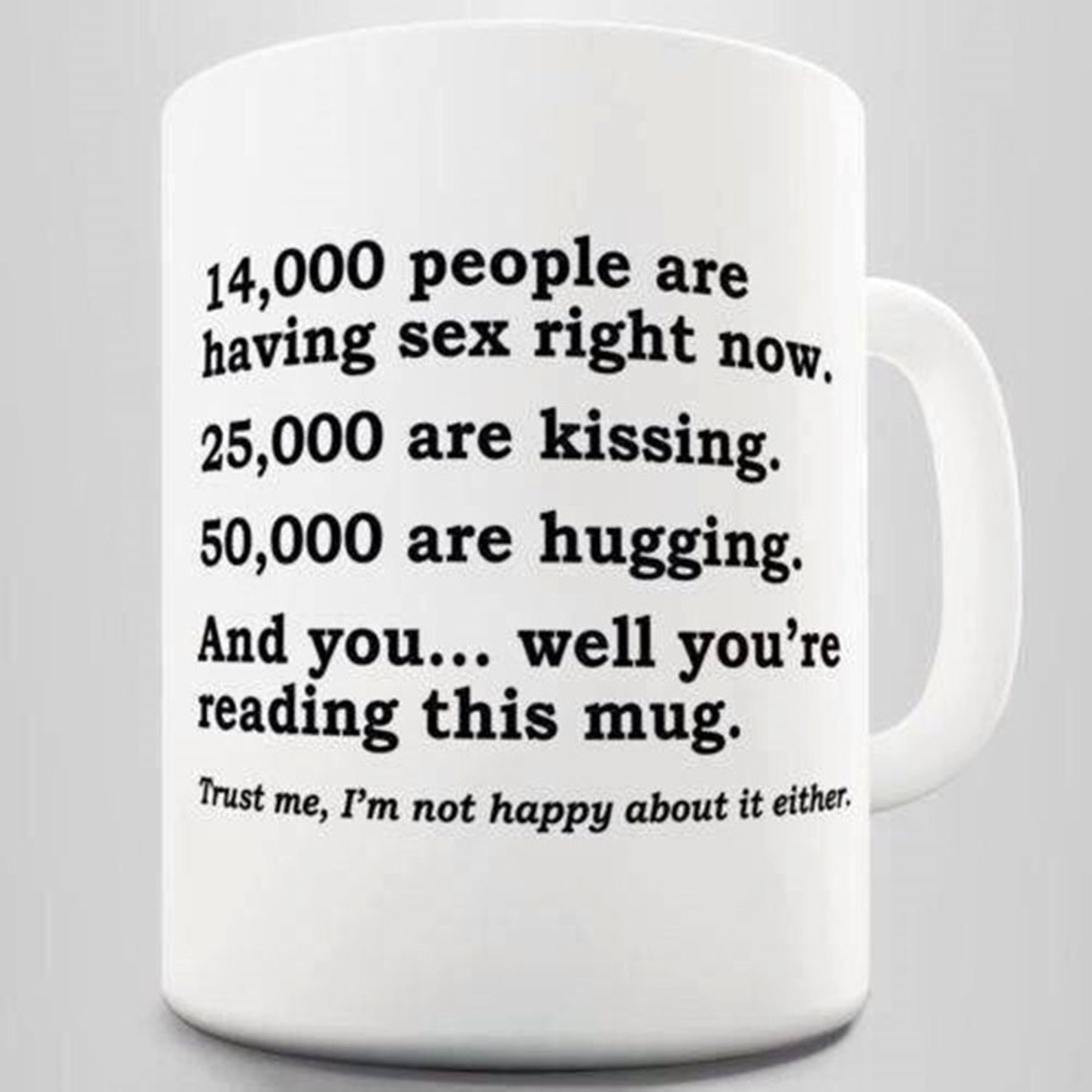 14000 People Are Having Sex Right Now Novelty Mug Etsy