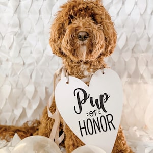 Pup of Honor Wedding Announcement Engagement Photo Shoot Special ...