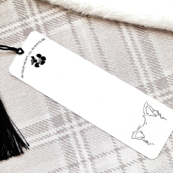Paw Print Bookmark - Etsy