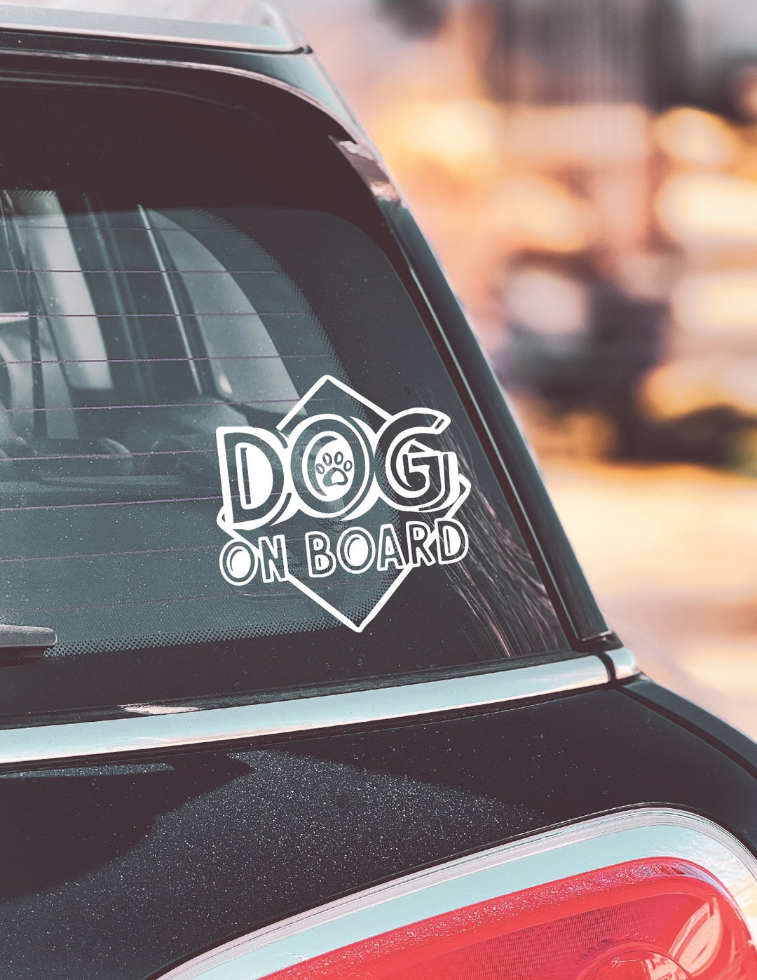 Baby on Board or Dog on Board or Cat Car Decal Dog Lover Car Vinyl ...